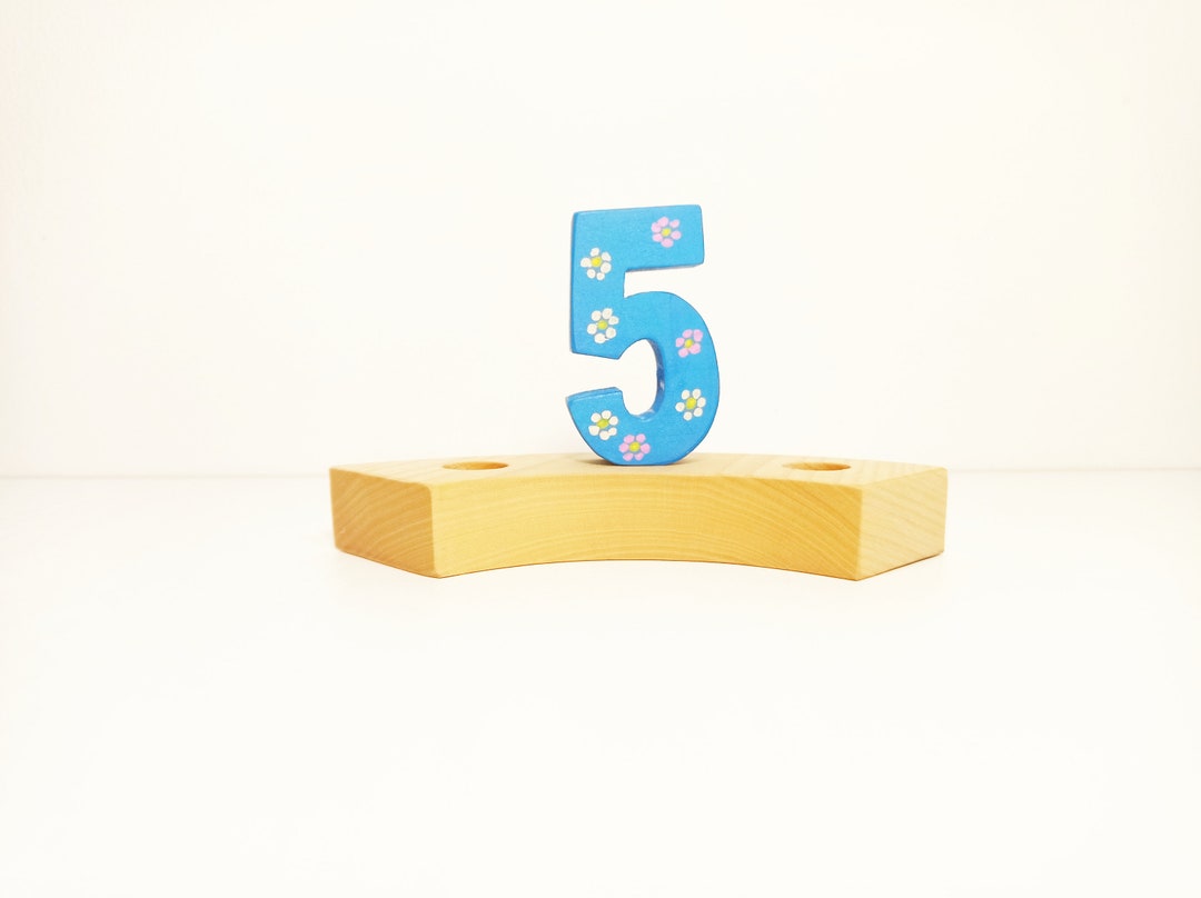 Flower Number 5 Birthday Ring Ornament, Waldorf Ring Ornament, Waldorf ...