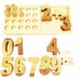 Wooden Number Board, Montessori Counting Tracing Board, Waldorf ...