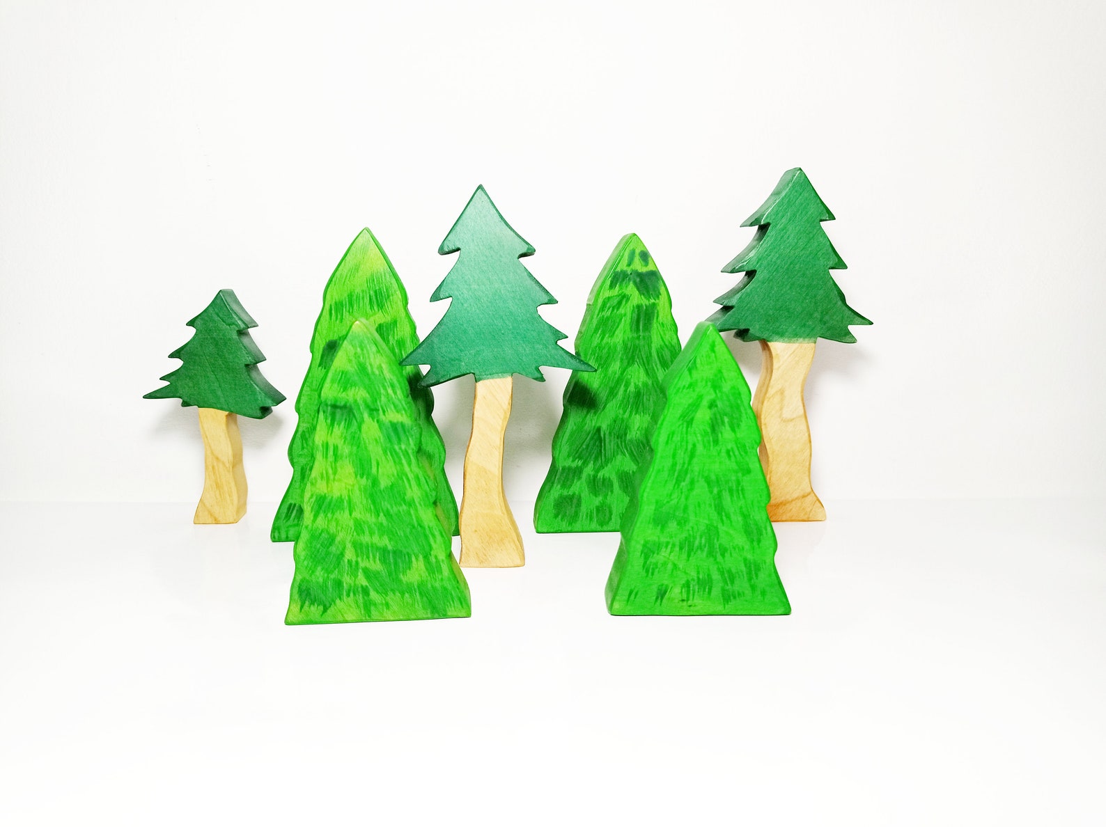 Wooden Trees Toy, Forest Wooden Toy, Waldorf Inspired Toy Set, Gift for ...