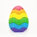 Wooden Stacking Egg, Rainbow Stacker, Easter Wooden Toy, Easter Gift ...