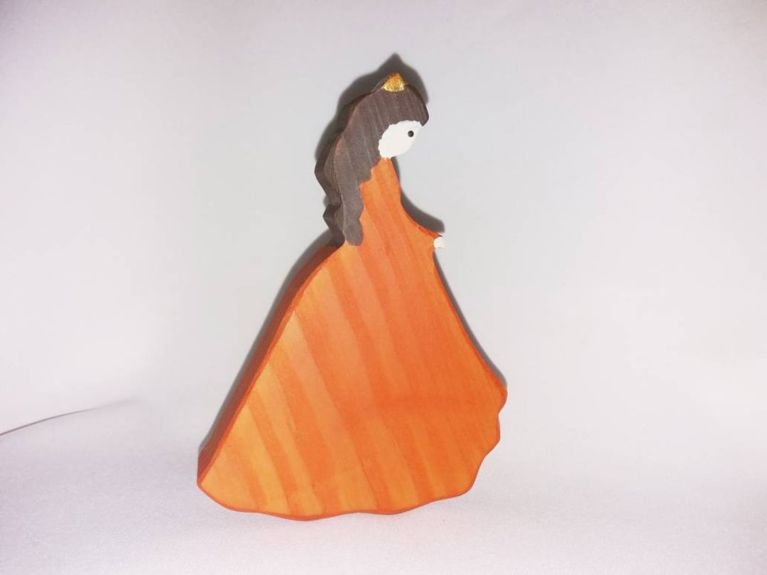 Princess Wooden Toy, Princess Wooden Figurine, Wooden Princess, Waldorf ...
