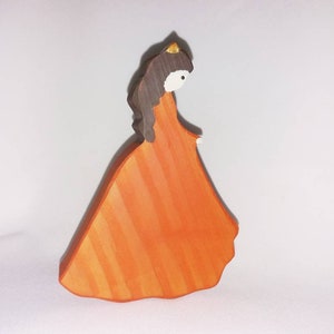 Princess Wooden Toy Princess Wooden Figurine Wooden - Etsy