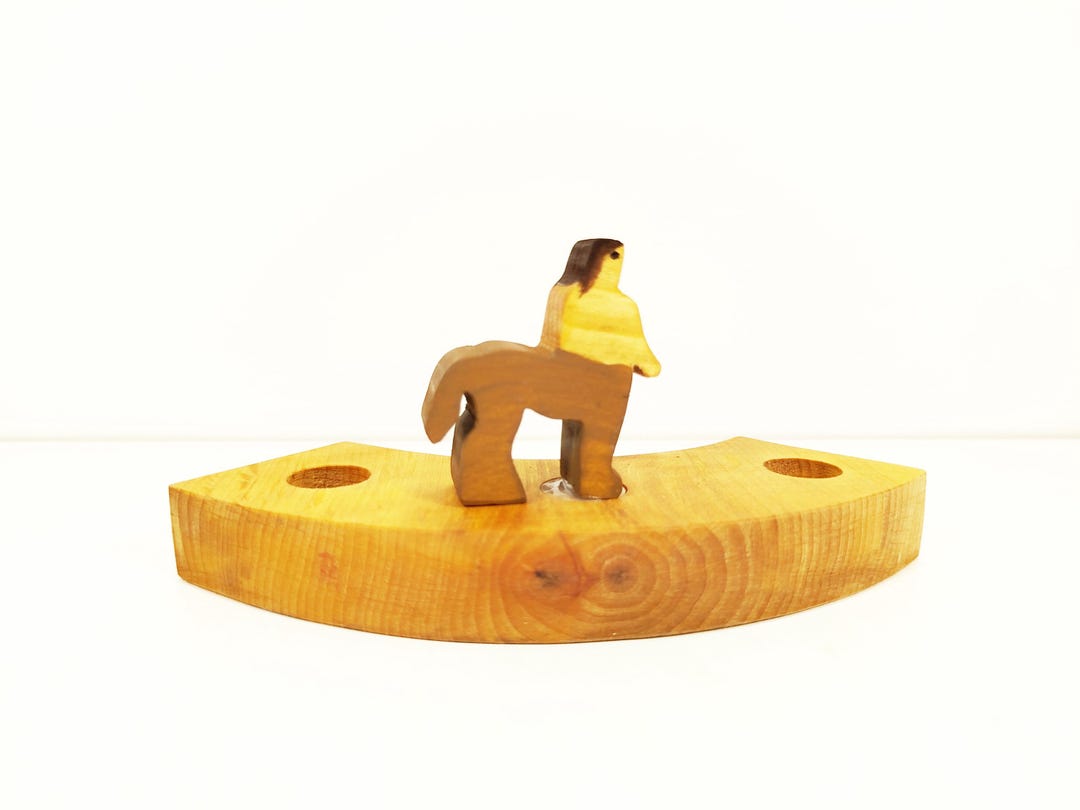 Centaur Celebration Ring Ornament, Waldorf Wooden Ring Ornament ...