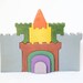 Wooden Castle, Stacking Wooden Castle, Stacking Toy, Wooden Stacker ...
