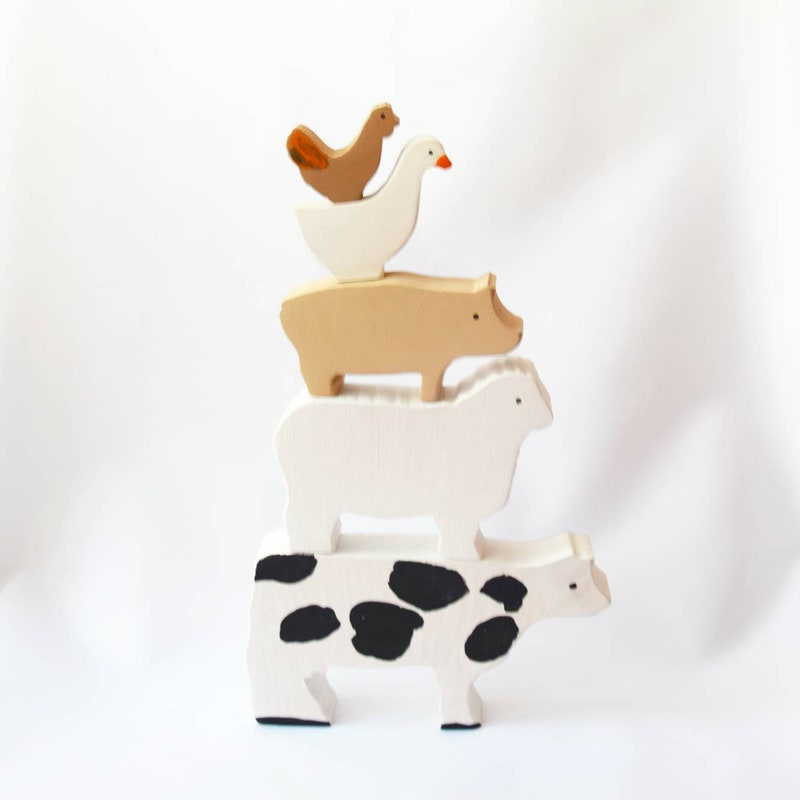 Wooden Animal Balance Toy - Etsy