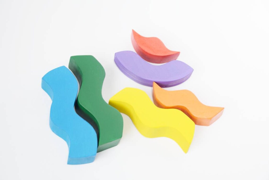 Wooden Stacking Egg Rainbow Stacker Easter Wooden Toy - Etsy