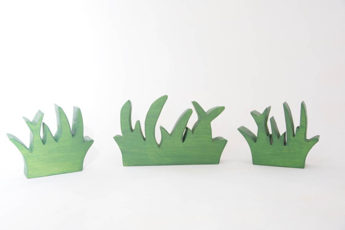 Grass, Wooden Grass Toy, Pretend Play, Scenary, Open Ended Play Set ...