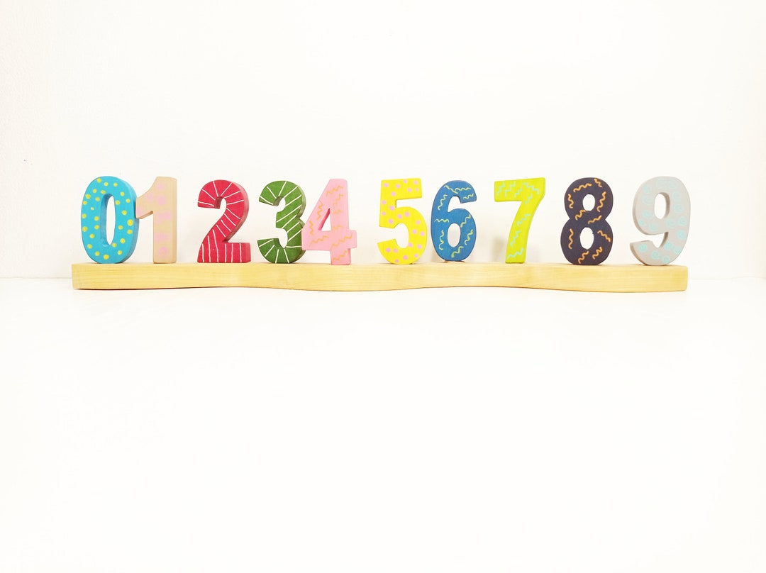 10 Waldorf Numbers Birthday Ring Ornament Set, Waldorf Numbers Ring ...