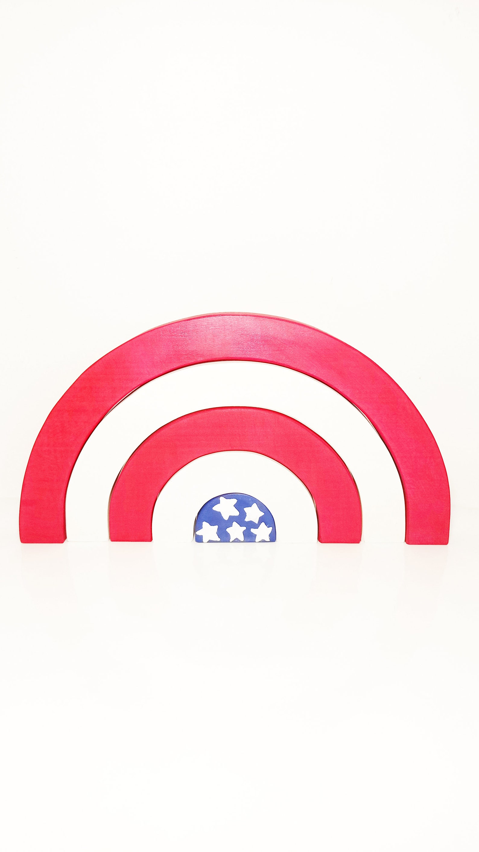 Stars and Stripes Usa Flag Wooden Stacker, Patriotic Usa Wooden ...