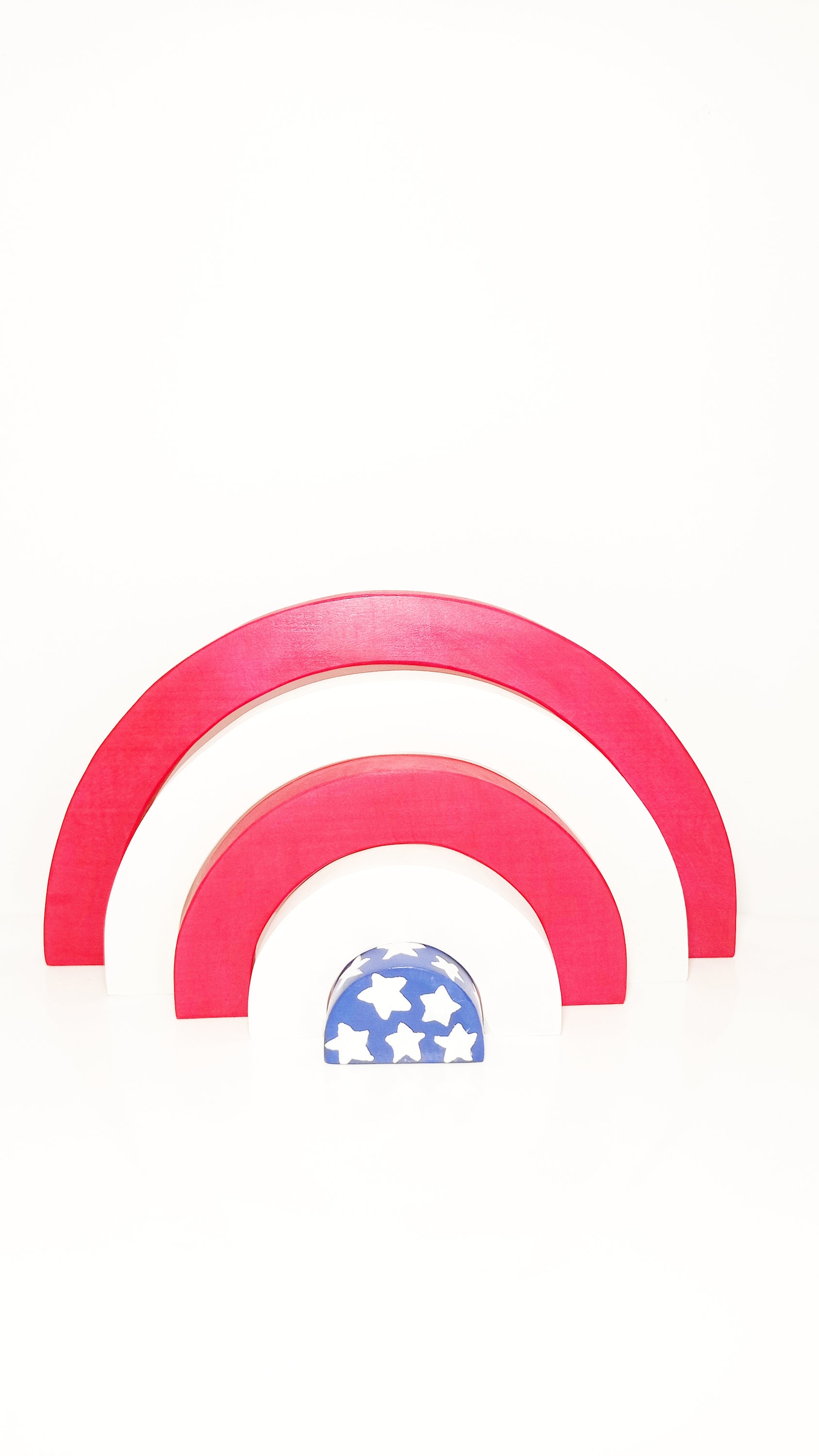 Stars and Stripes Usa Flag Wooden Stacker, Patriotic Usa Wooden ...