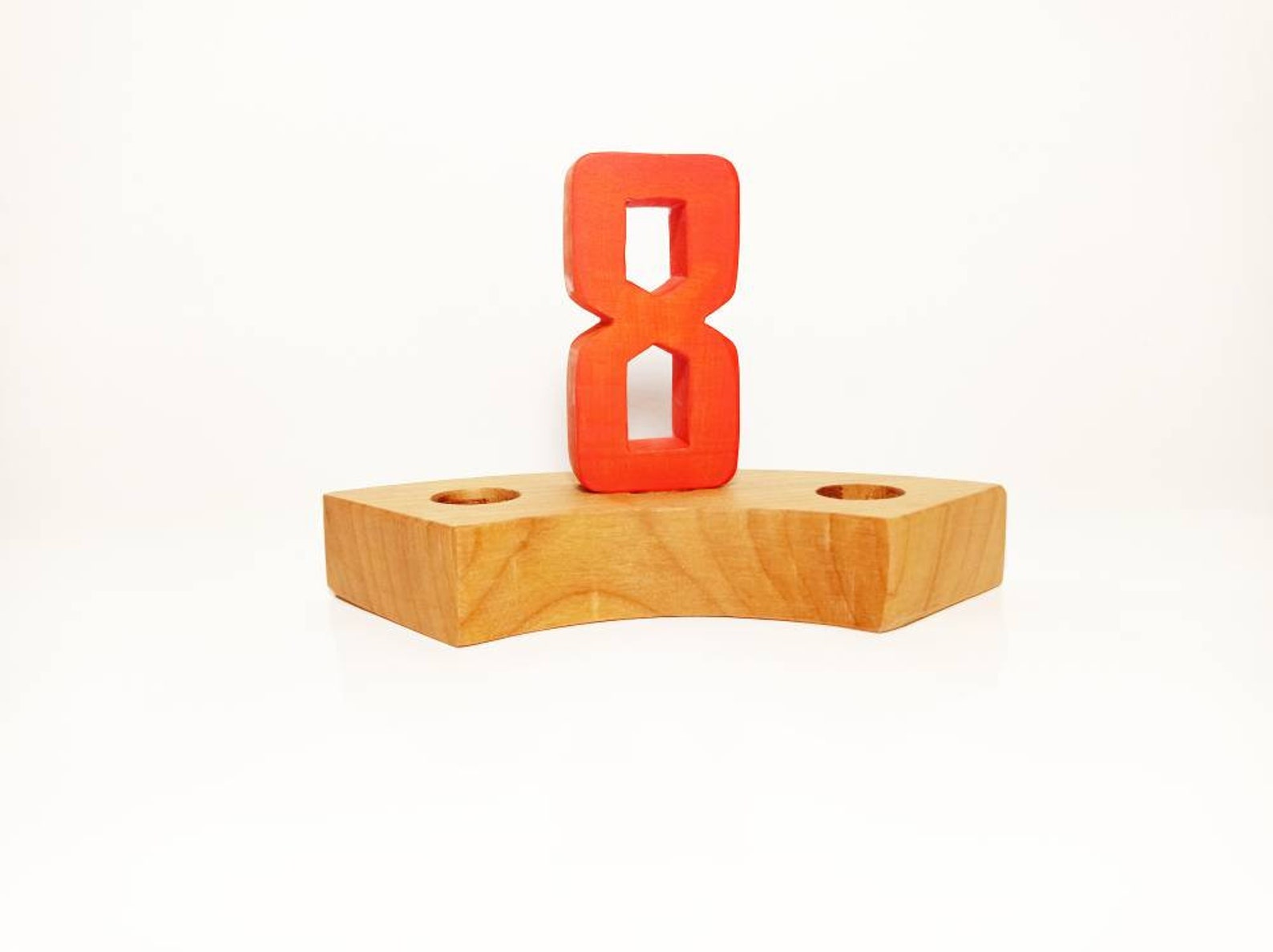 Number Eight Celebration Birthday Ring Ornament, Number 8 Waldorf ...