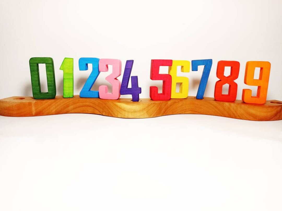 Set of Ten Waldorf Numbers Celebration Ring Ornaments, Birthday Ring ...