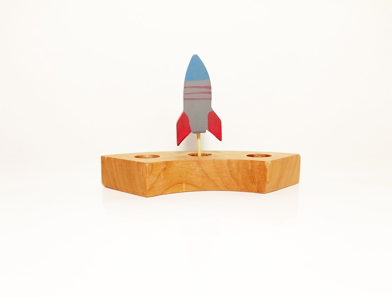 Rocket Birthday Ring Ornament Waldorf Rocket Ring Ornament - Etsy