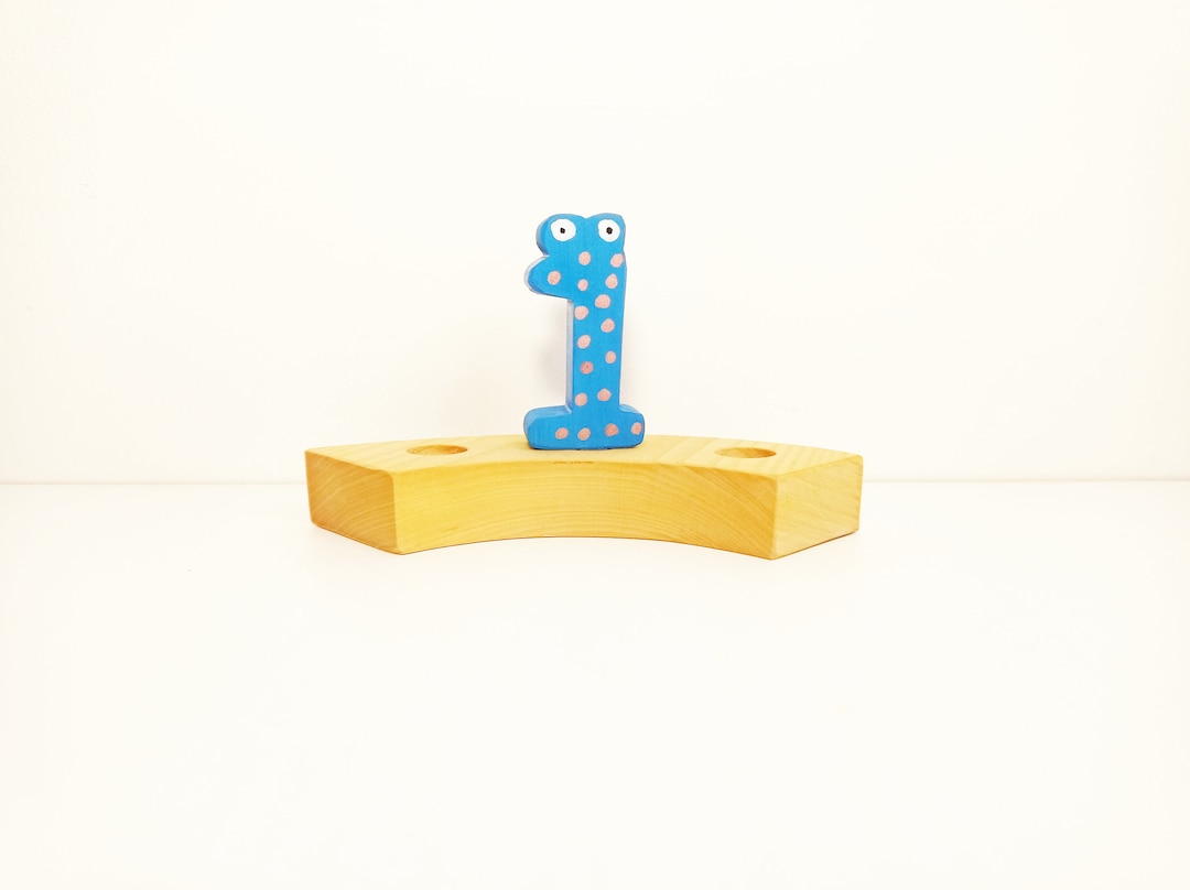 Number One With Eyes Birthday Ring Ornament, First Birthday Waldorf ...