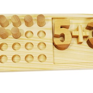 Wooden Number Board, Montessori Counting Tracing Board, Waldorf ...