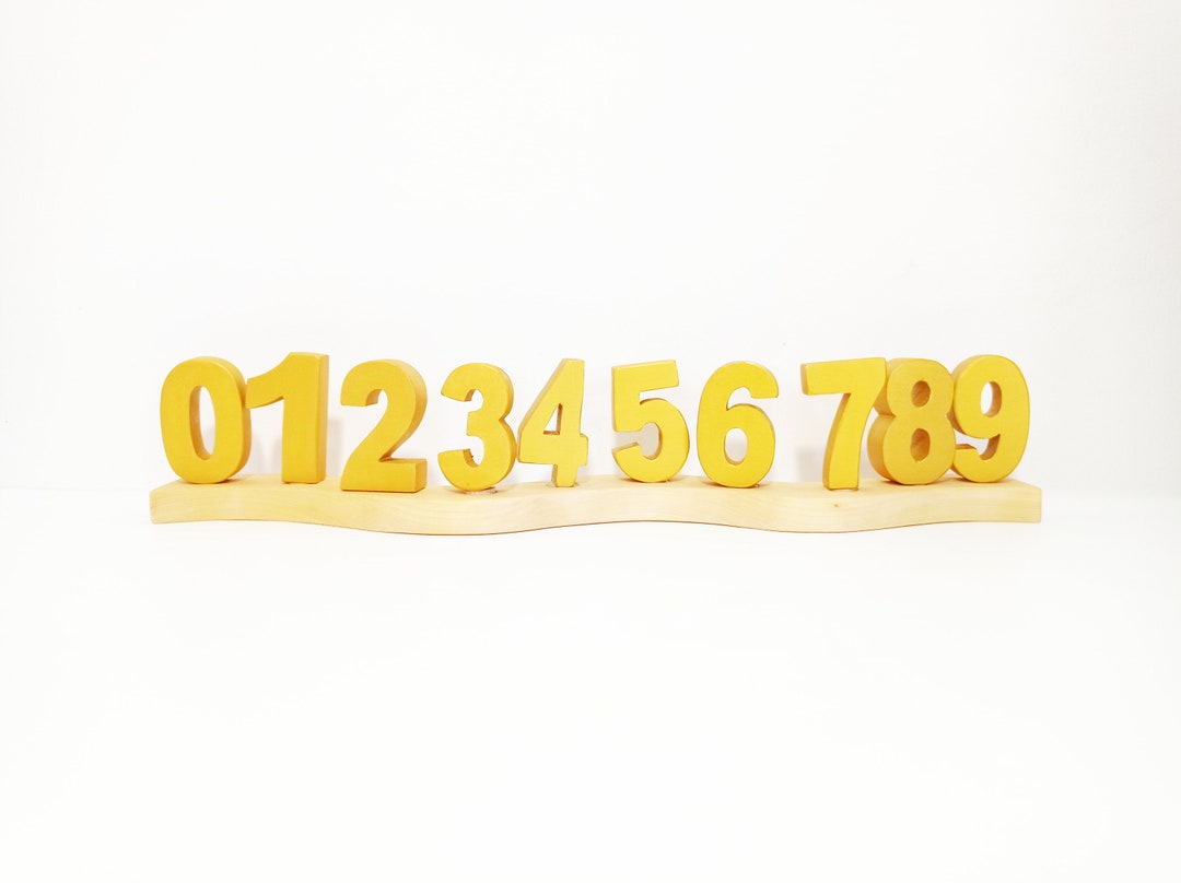 Golden Waldorf Numbers Set of 10 Celebration Ring Ornaments, Waldorf ...