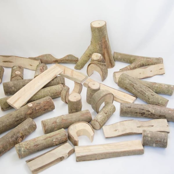 Wood Tree Building Blocks - Etsy