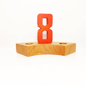 Number Eight Celebration Birthday Ring Ornament, Number 8 Waldorf ...