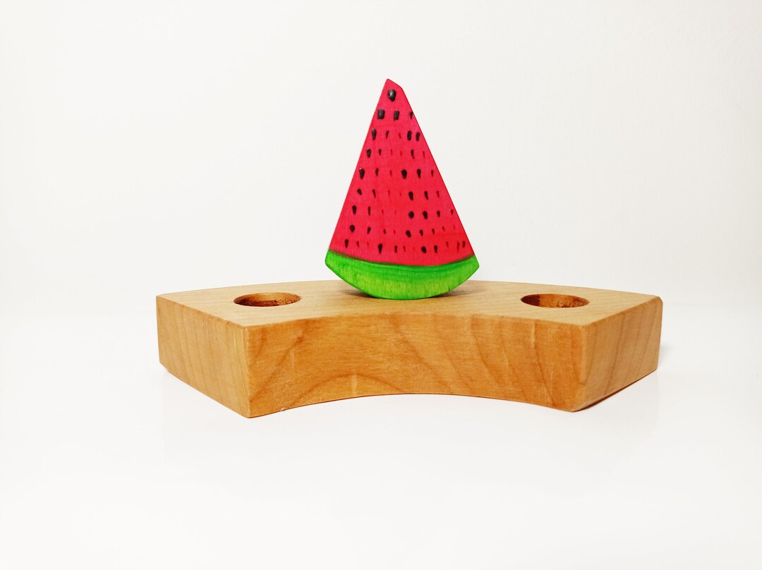 Watermelon Birthday Ring Ornament, Waldorf Ring Ornament, Celebration ...