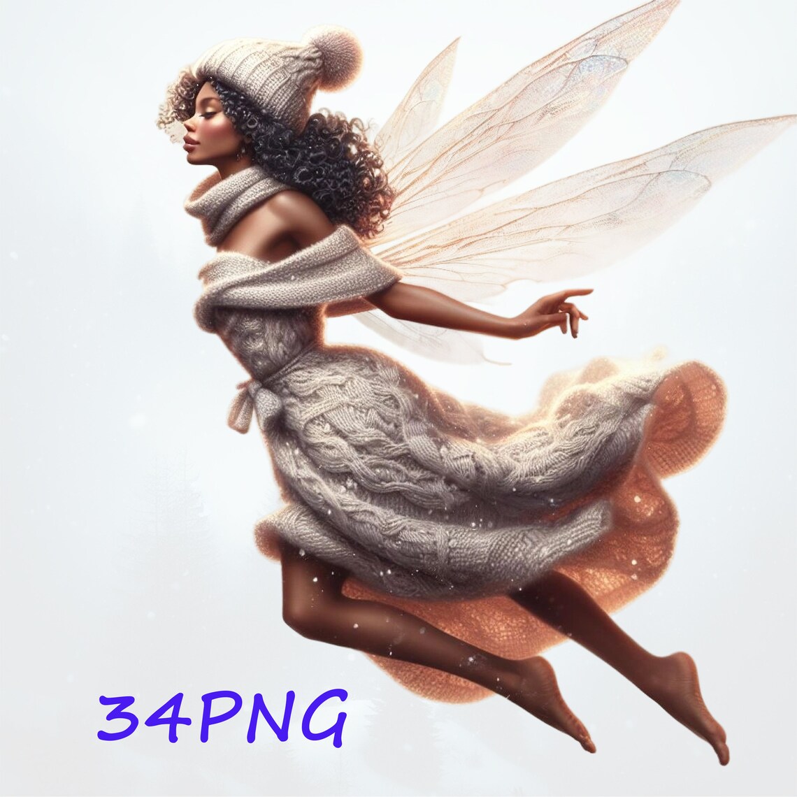 Watercolor Fairy Clipart, Watercolor Christmas Fairy Clipart, Fairy ...