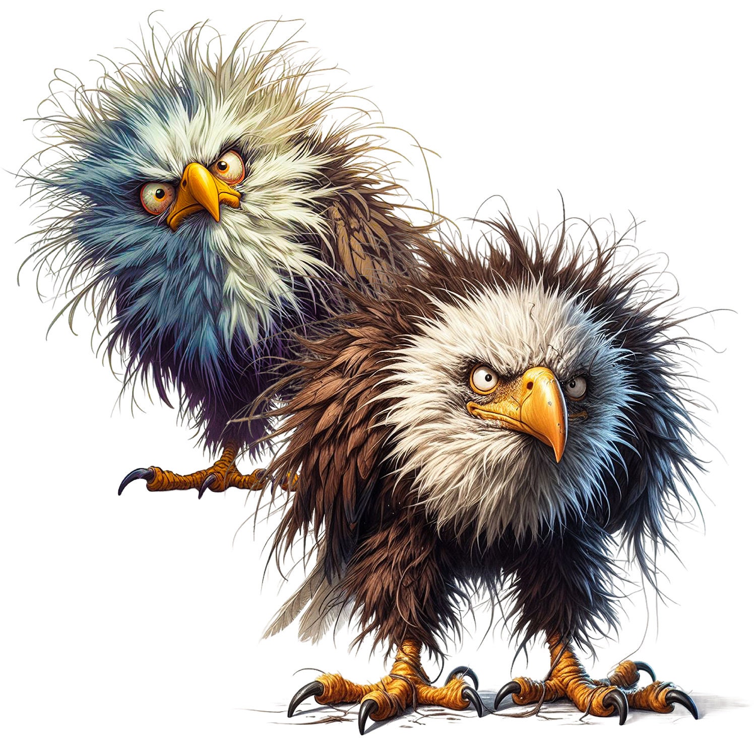 Images of a Funny Eagle, Images for Your Creativity, for Printing on ...