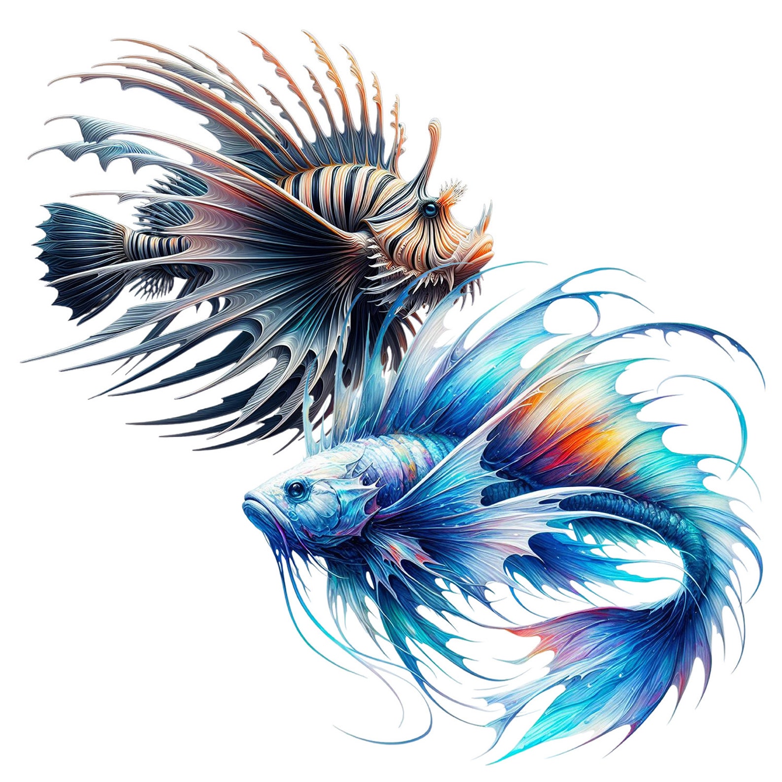 Drawings of Beautiful Fish, Unusual Images, Illustrations for Your ...