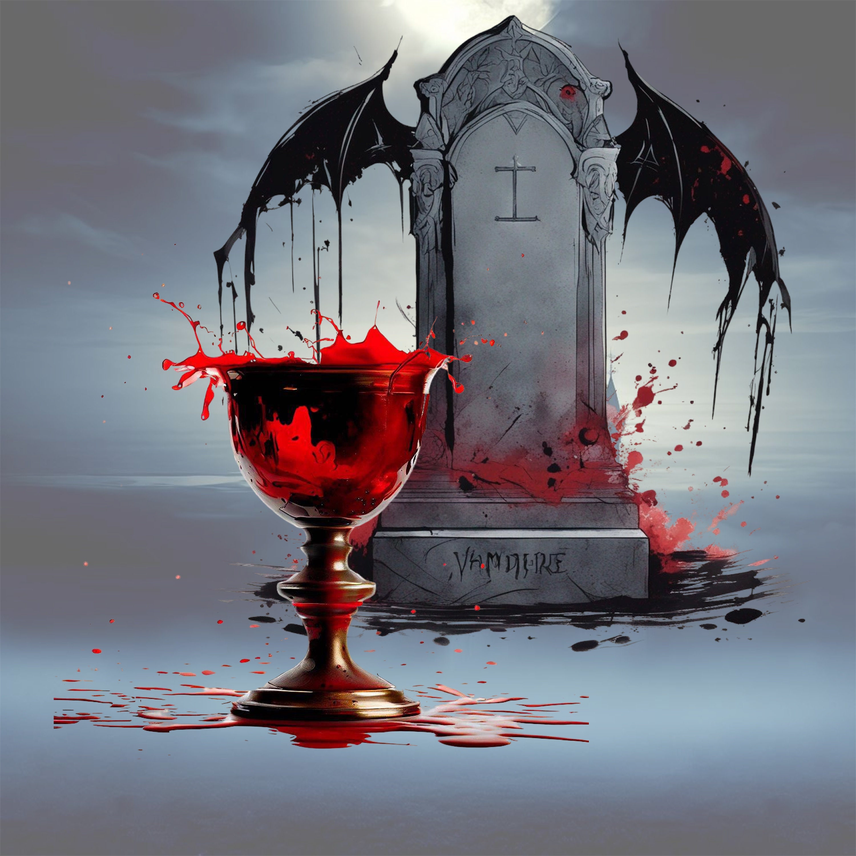 Vampire Clipart, Gothic Clipart, Vampire Bride, Vampire Png, Watercolor ...