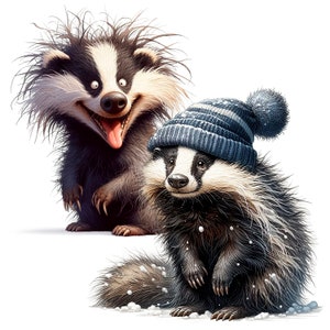 Illustrations of a Funny Badger, Funny Badger, Creative Files, Images ...