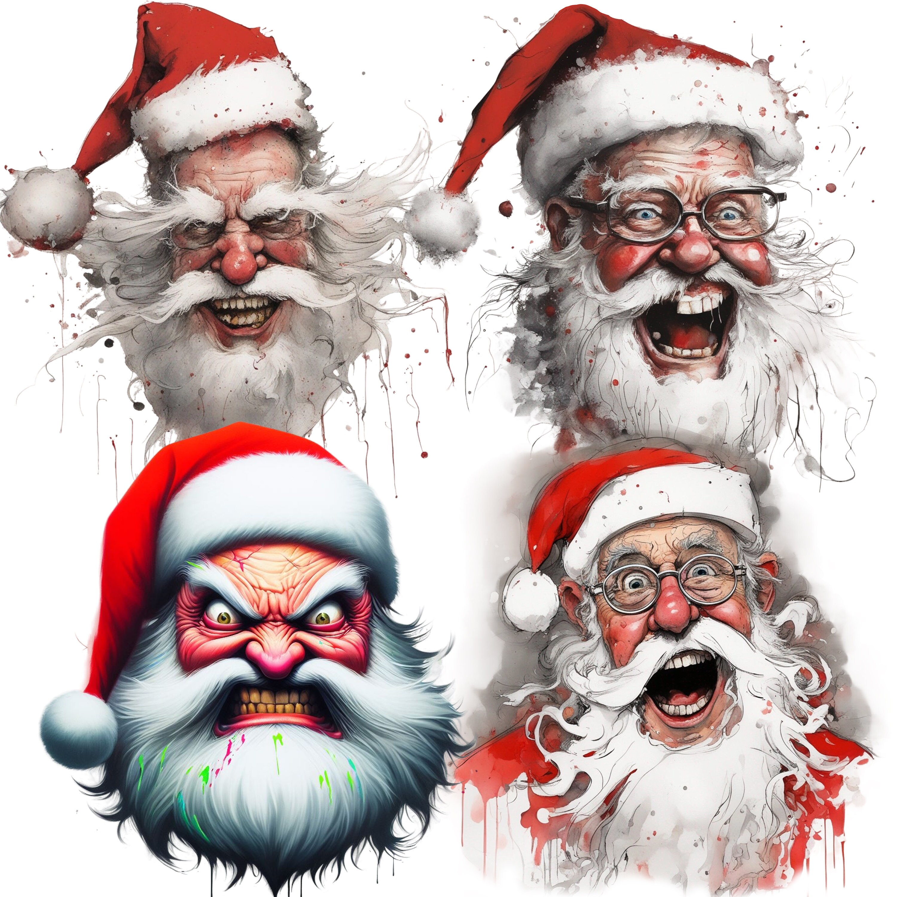 Crazy Santa: Funny Images, Unleash the Festive Laughter With Humorous ...