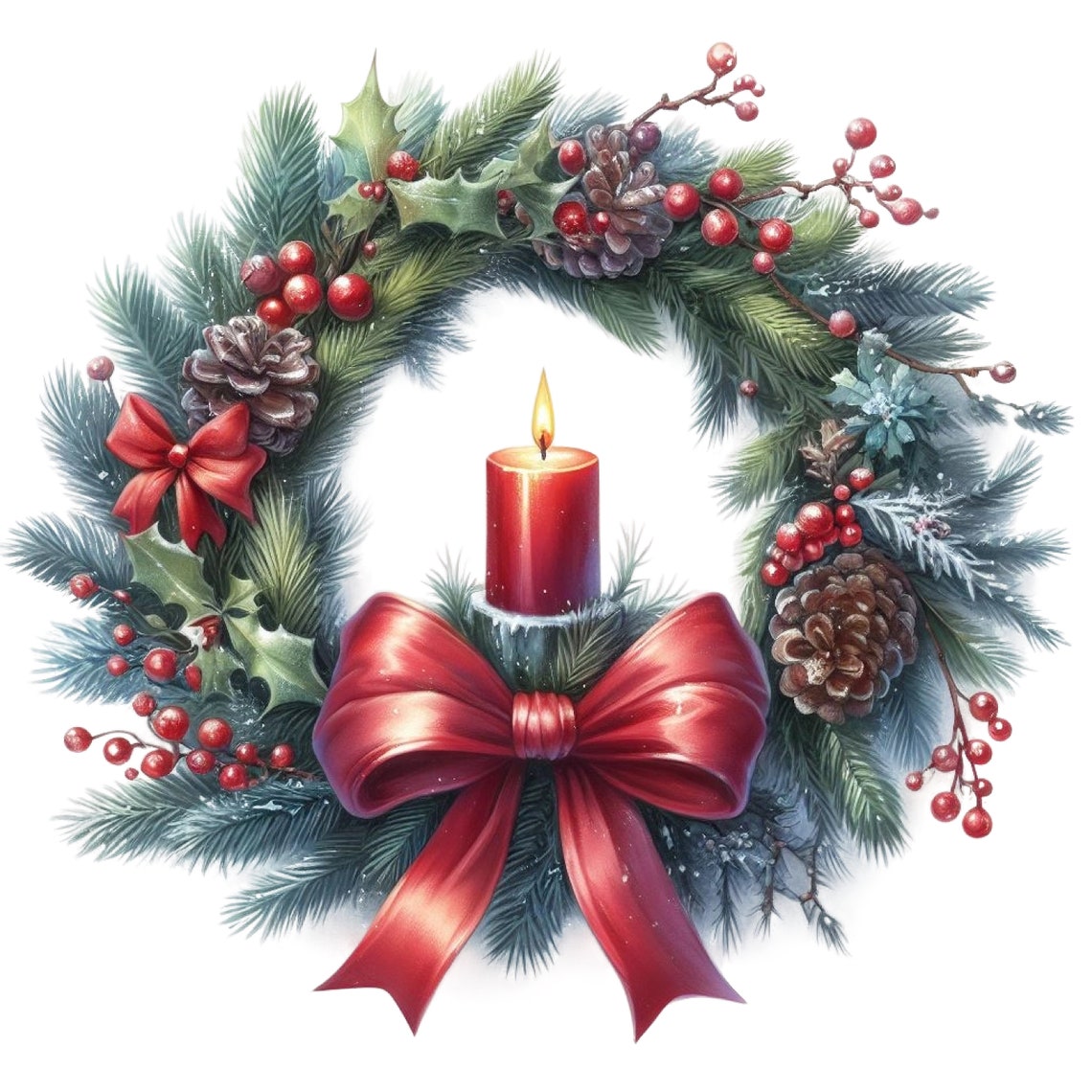 Merry Christmas, Clipart, Digital Download, Digital Paper Craft ...