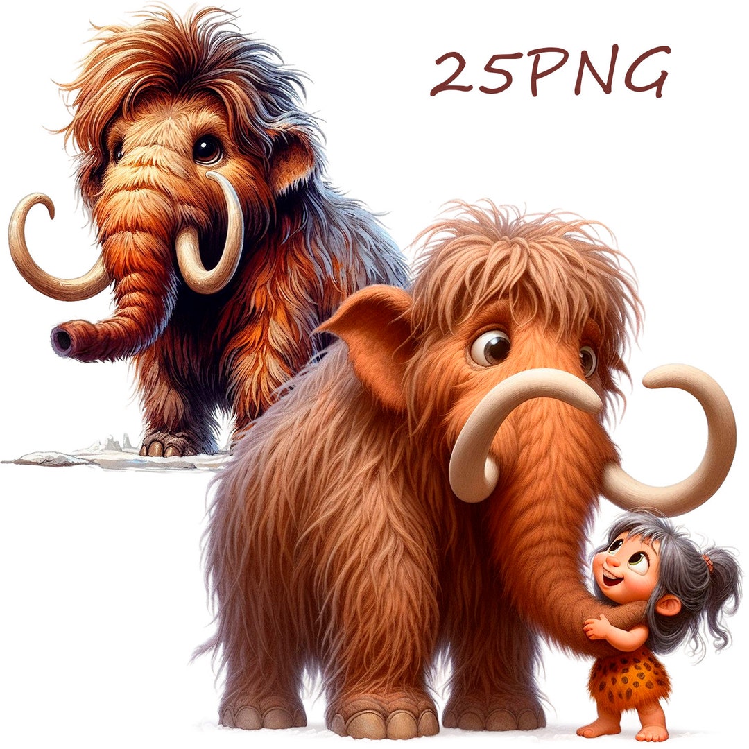 Funny Mammoth, Watercolor Drawing, Drawings for Creativity, Files for ...