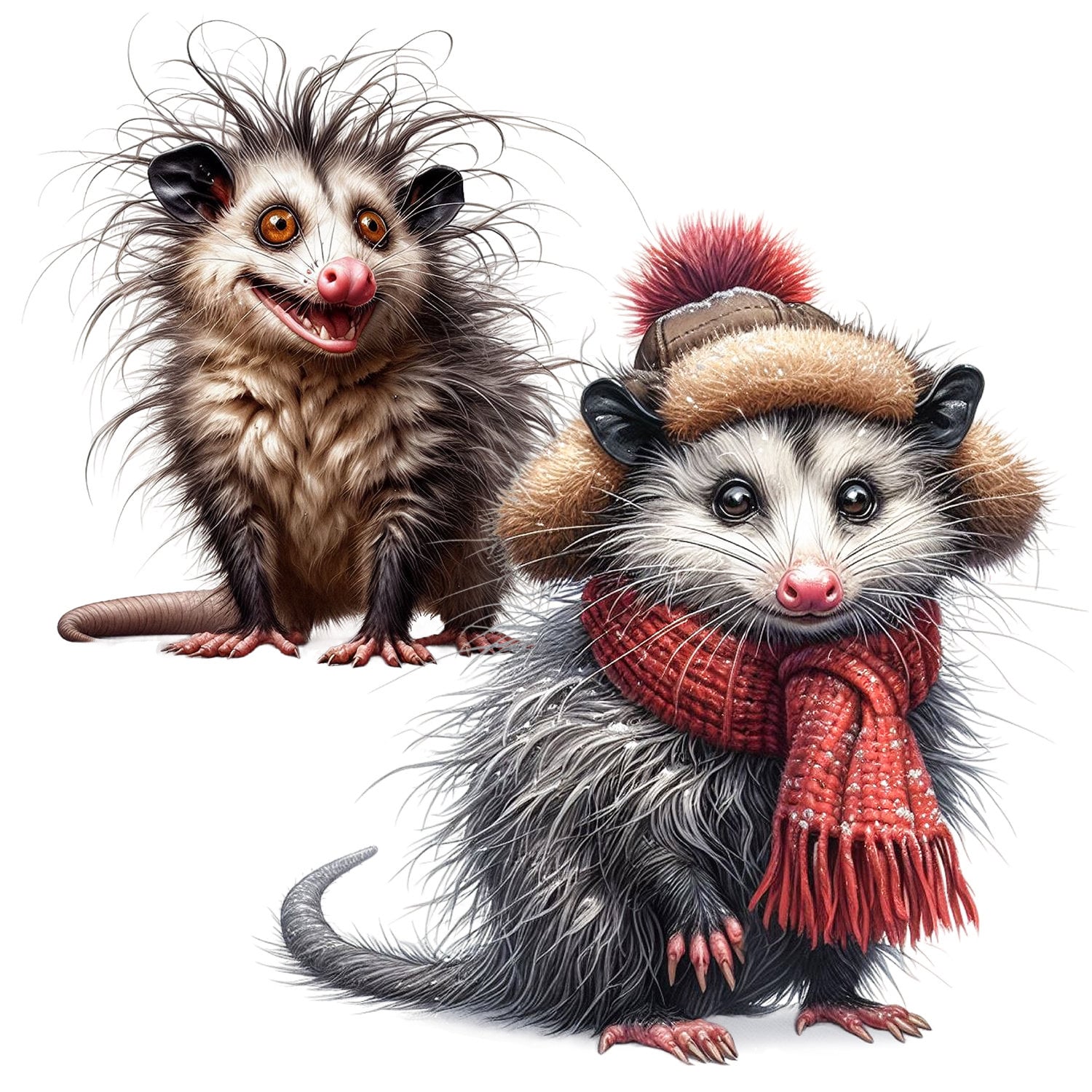Possum Images, Funny Possum, Crazy Possum, Illustrations for Printing ...