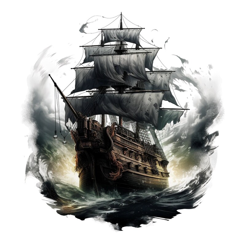 Pirate Ship PNG Pirate Digital Photos Adventure Clipart for - Etsy