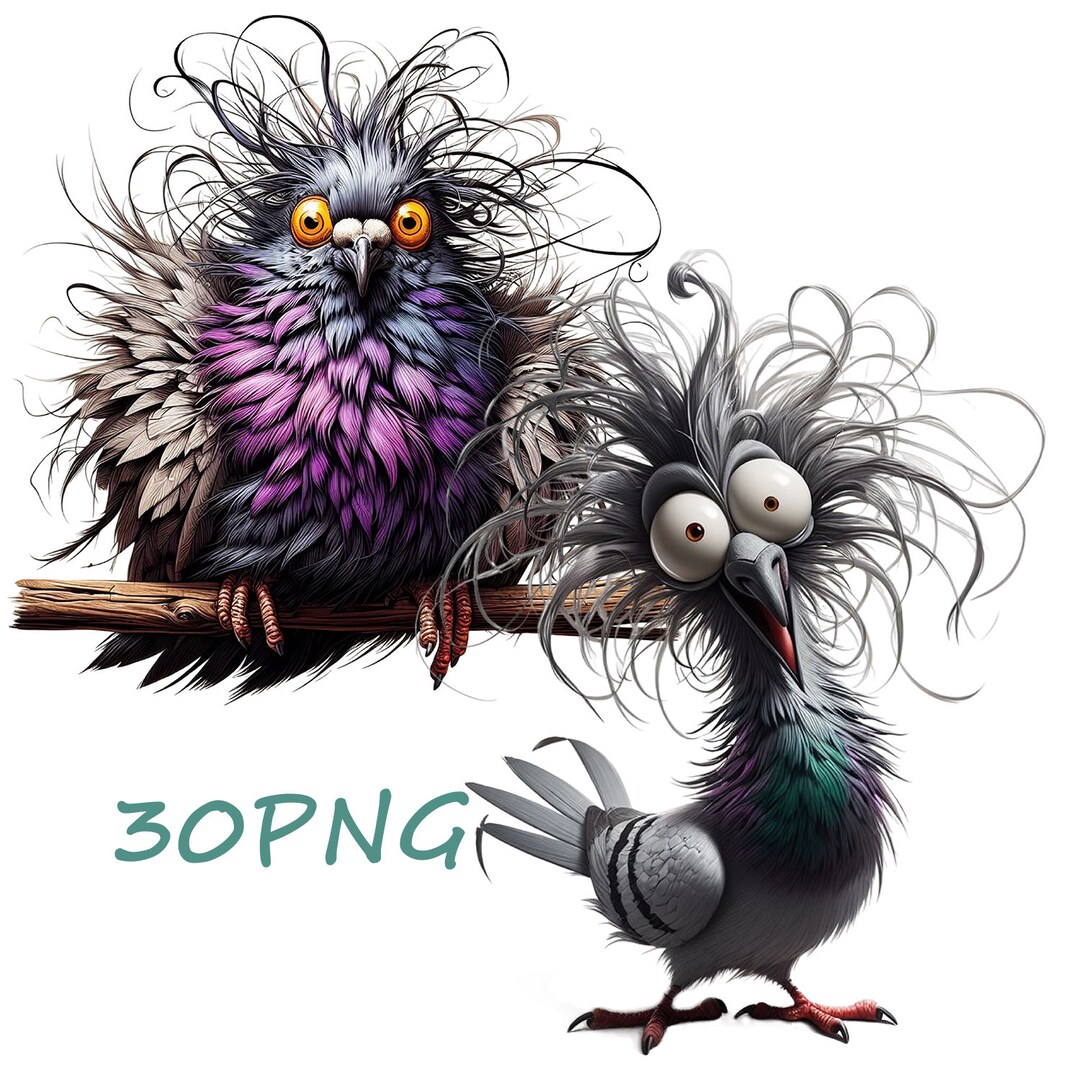 Images of a Funny Dove, Images for Your Creativity, for Printing on Any ...