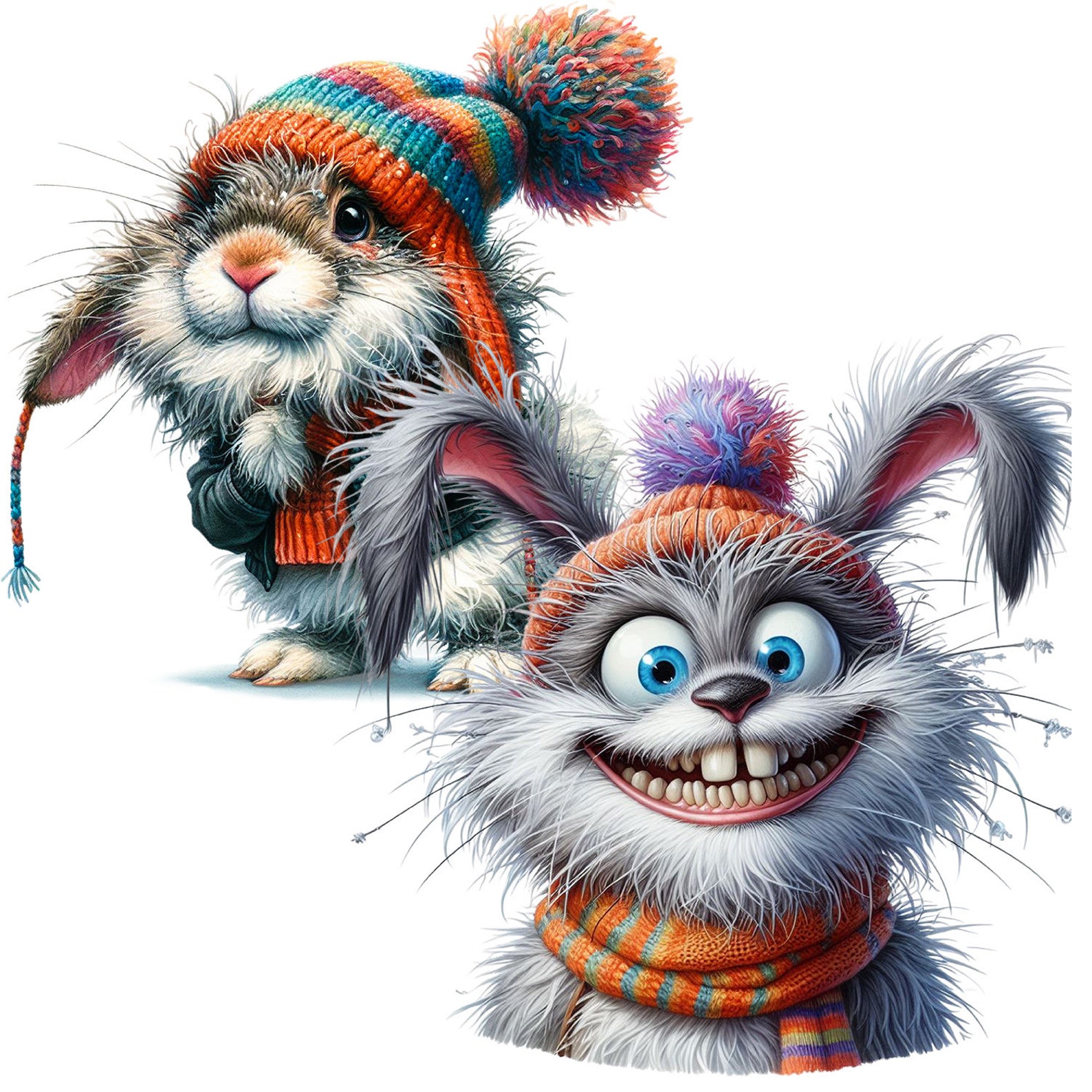 Images of a Funny Rabbit, Images for Your Creativity, for Printing on ...