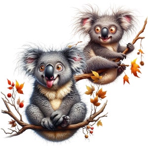 Funny Koala, Watercolor Drawing, Drawings for Creativity, Files for ...