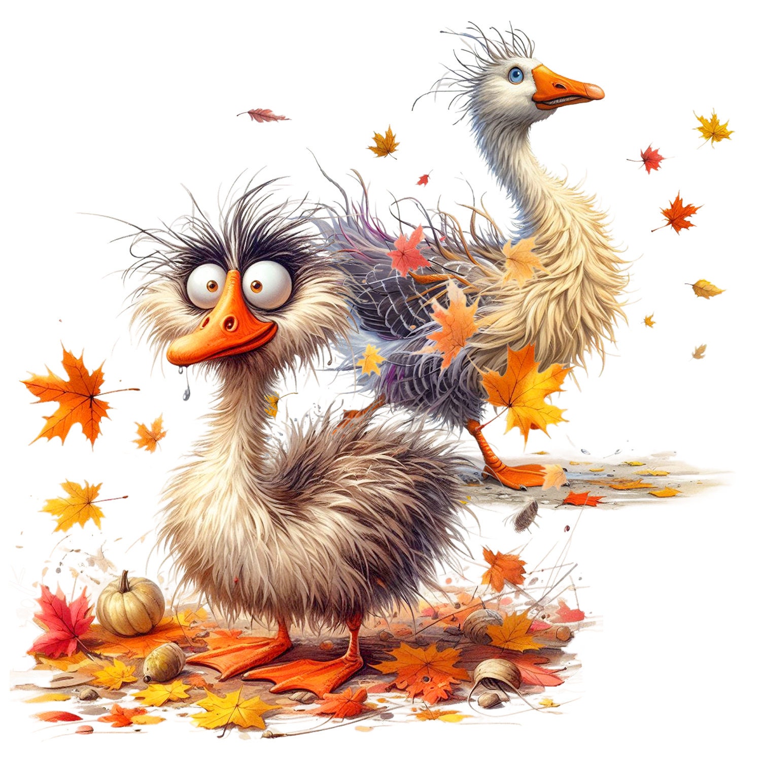 Images of Geese, Funny Goose, Crazy Goose, Illustrations for Printing ...