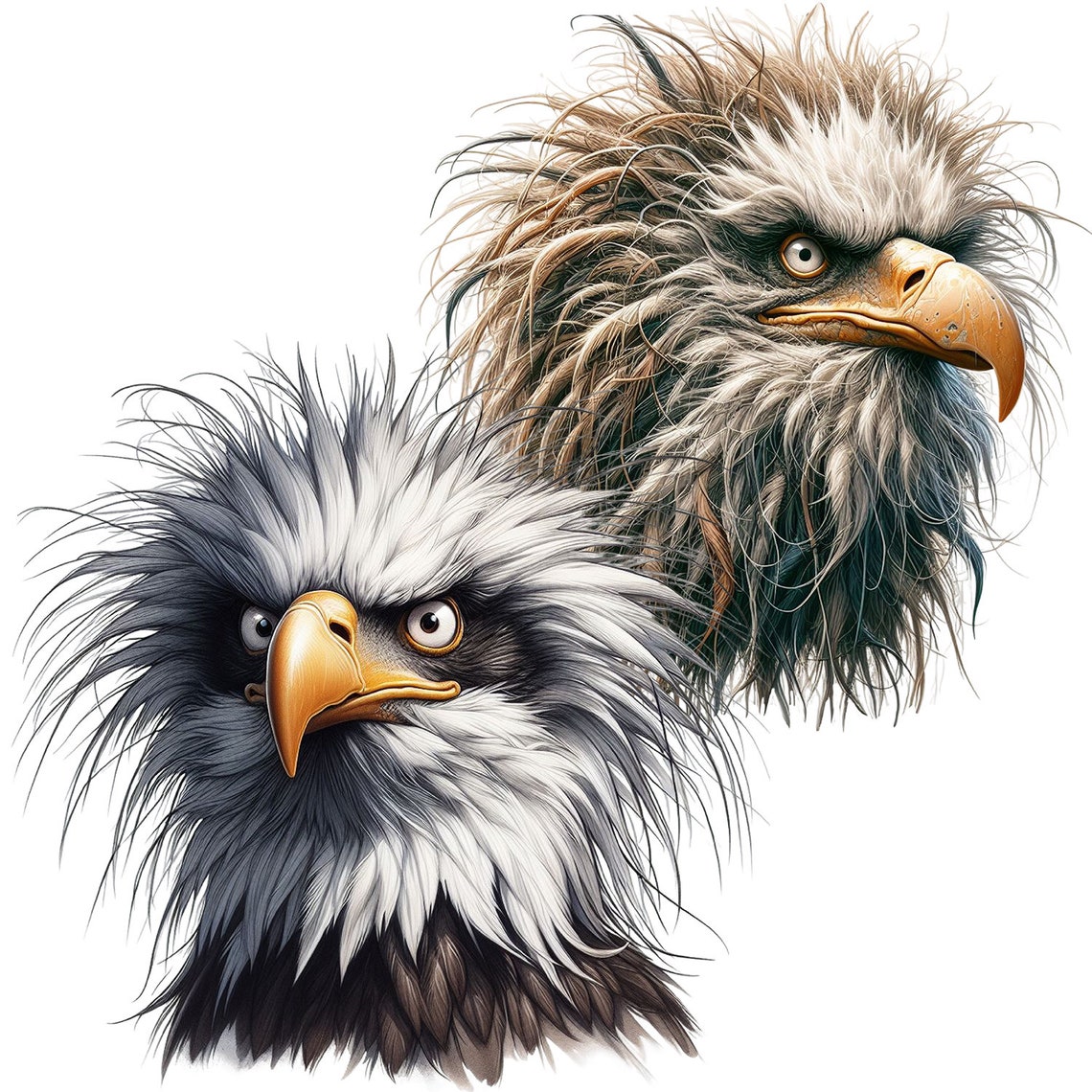 Images of a Funny Eagle, Images for Your Creativity, for Printing on ...