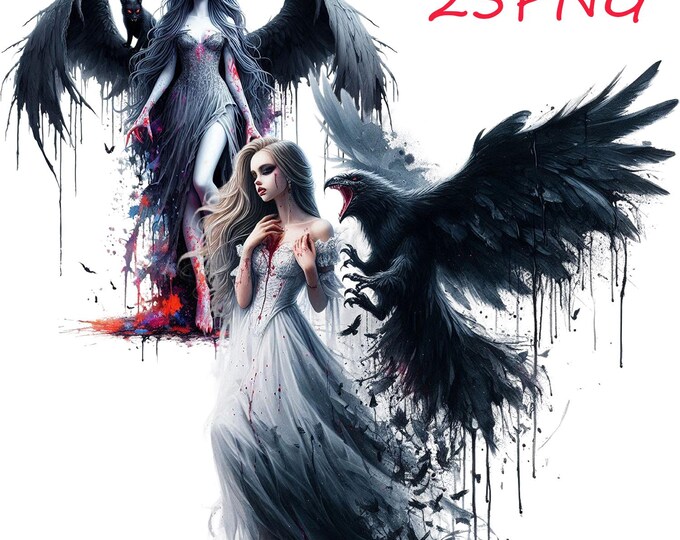 Vampires Watercolor Clip Art, Vampire Bride, Horror PNG, Vampire Png ...