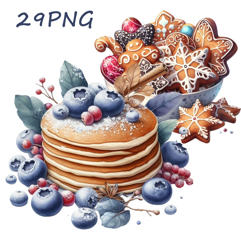 Christmas Cookies Clipart Digital Download Commercial Use - Etsy