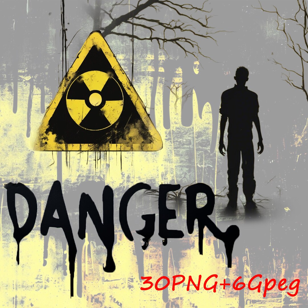 Post Apocalyptic Art Creative Image Set Watercolor PNG Digital Download ...