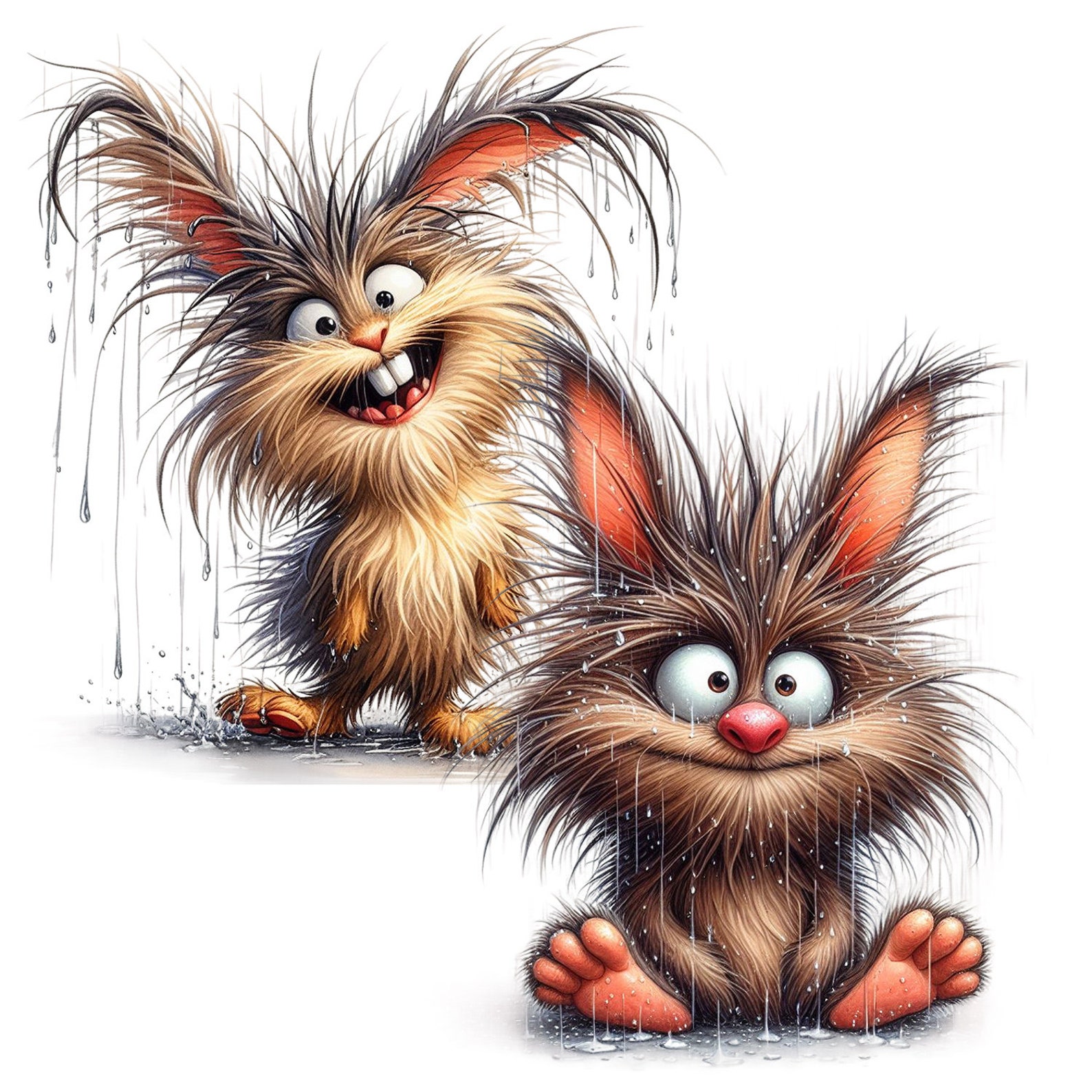 Images of a Funny Rabbit, Images for Your Creativity, for Printing on ...