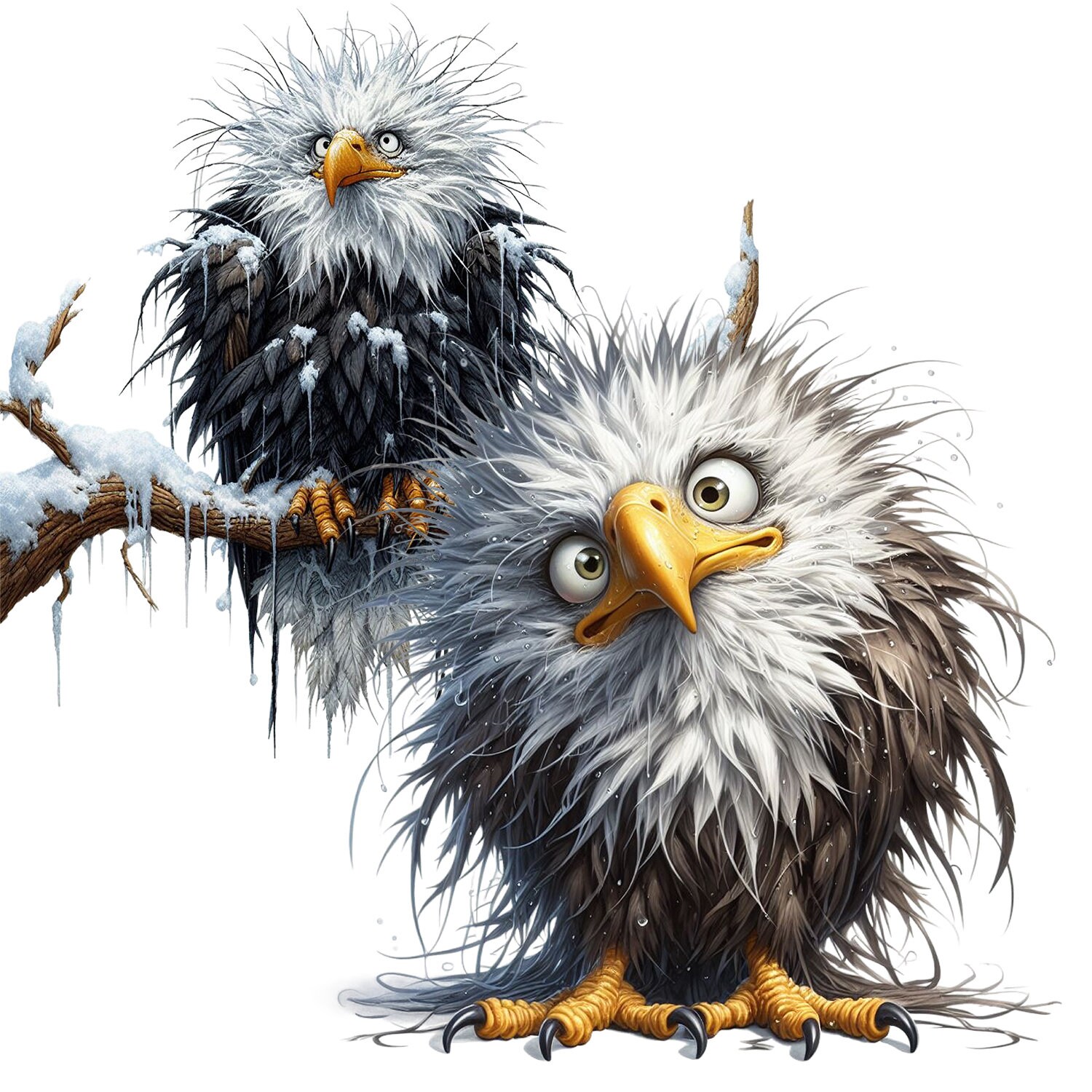 Images of a Funny Eagle, Images for Your Creativity, for Printing on ...