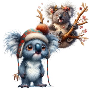 Funny Koala, Watercolor Drawing, Drawings for Creativity, Files for ...