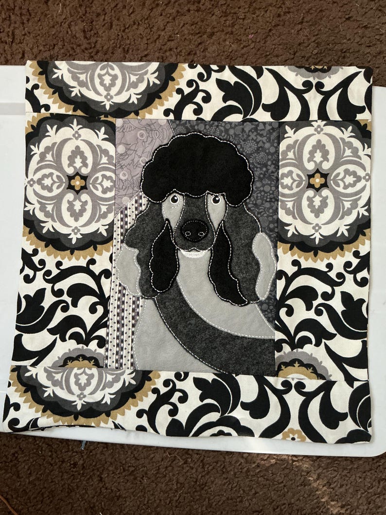 The Cutest Ever Poodle Pillow Cover - Etsy