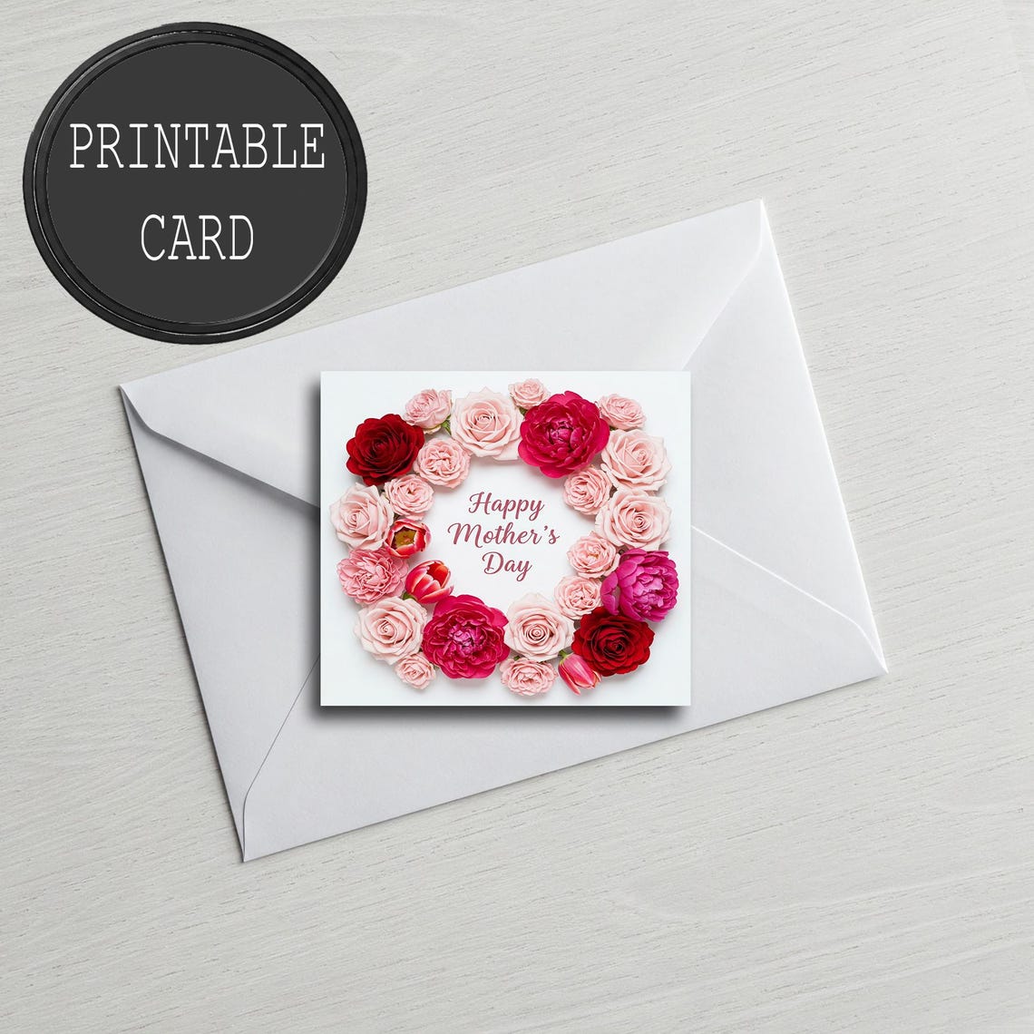 PRINTABLE Mother's Day Card - Mothers Day Card Instant Download - Happy ...