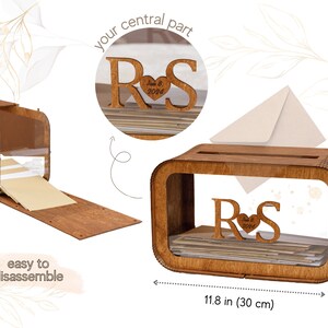 Wooden Wedding Card Box Custom for Ceremony, Decor for Beach ...