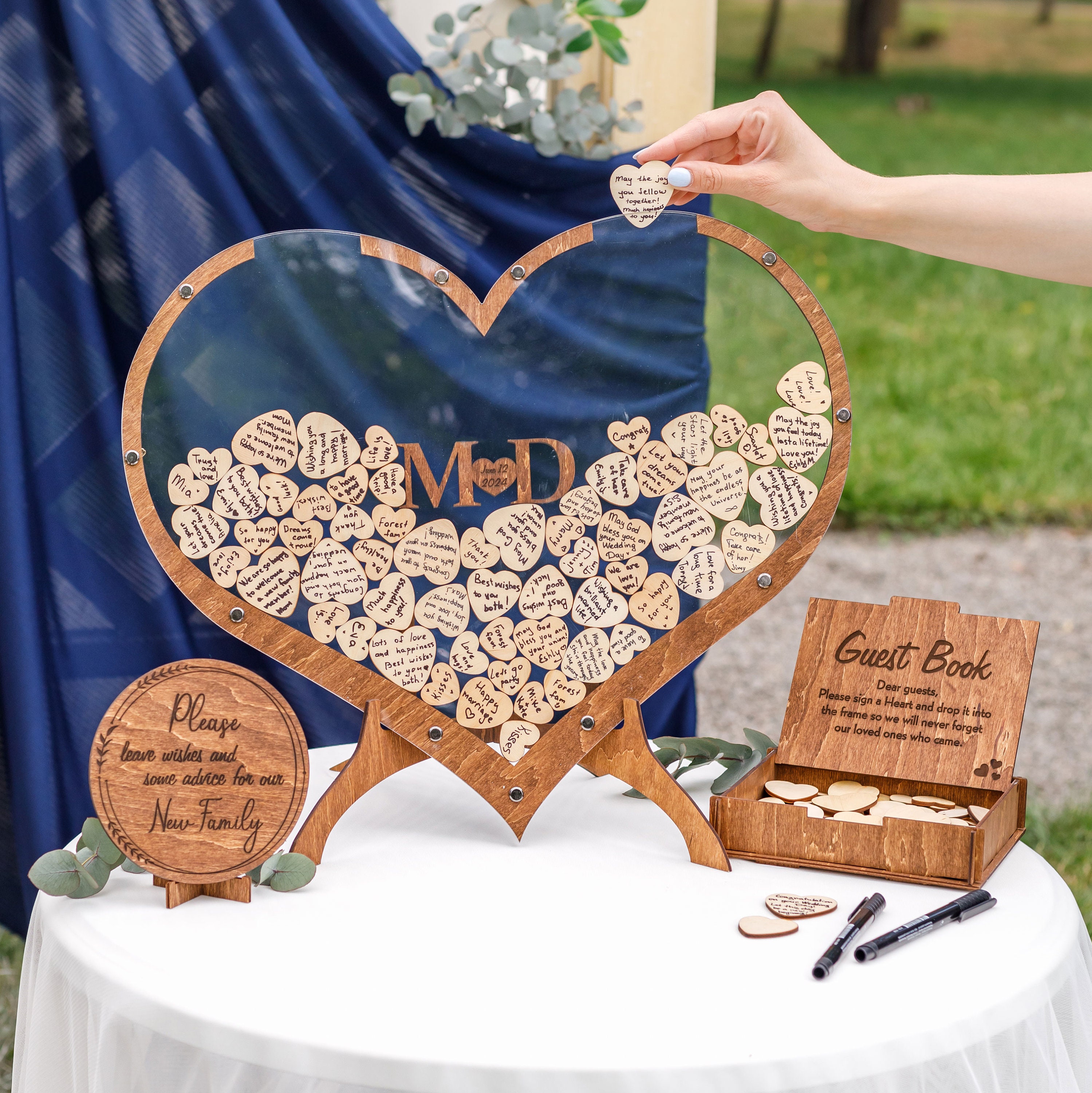 Personalized Wedding Guest Book Alternative, Unique Wedding Sign in ...
