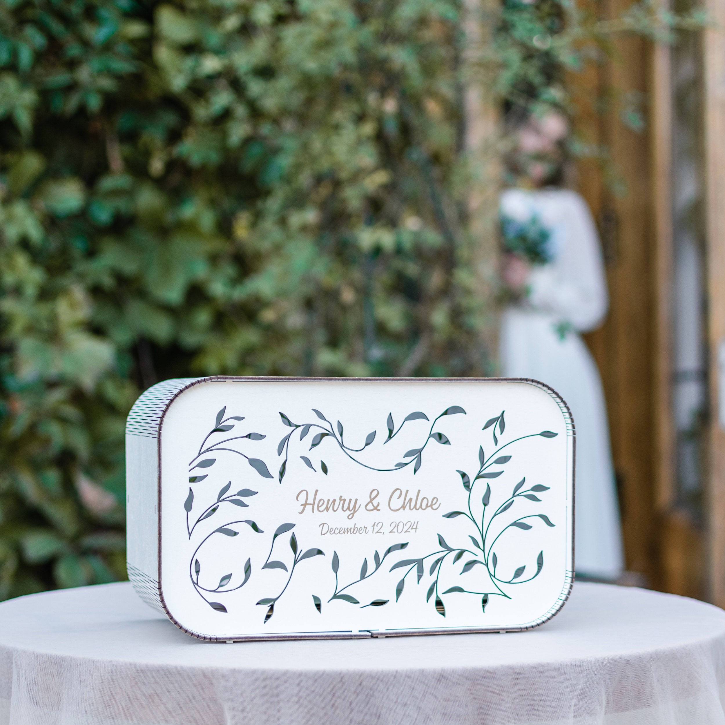 Personalized Card Box With Name for Wedding Graduation Engagement Party ...