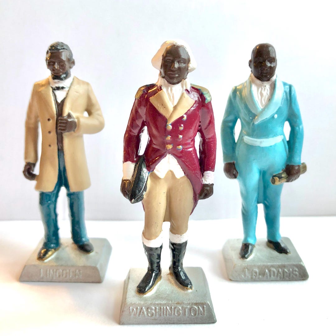 Vintage MARX Well Dressed Black U.S. Presidents Historical African ...